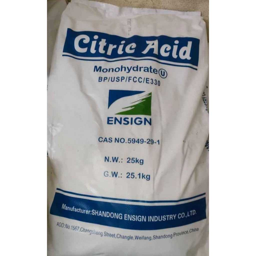 Jual Citrun Monohydrate ex. RRC (food grade) 25kg perkarung | Shopee ...