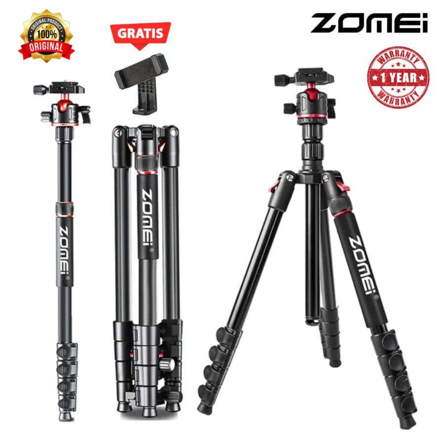 Jual Zomei Q200 Profesional Tripod Monopod Traveling Ball Head for ...
