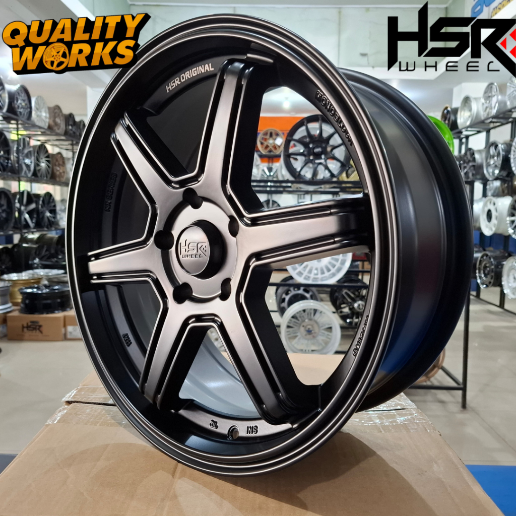 Jual Promo Velg Hsr R17 inch Lubang 5 Velek Hsr Minas Ring 17 Lebar 7 Pcd 5x114,3 Warna Hitam ...