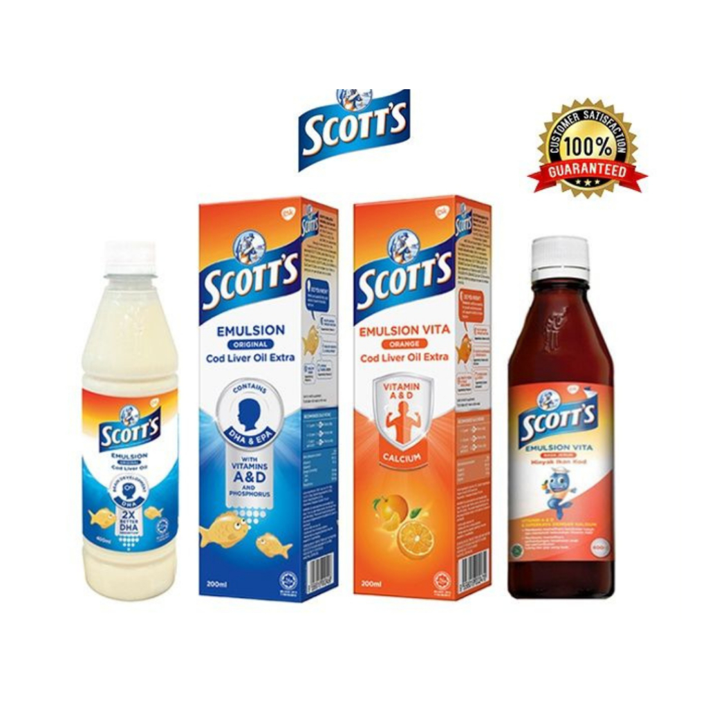 Jual Scott's Emulsion - Vitamin dengan Omega 3, Vitamin A dan D ...