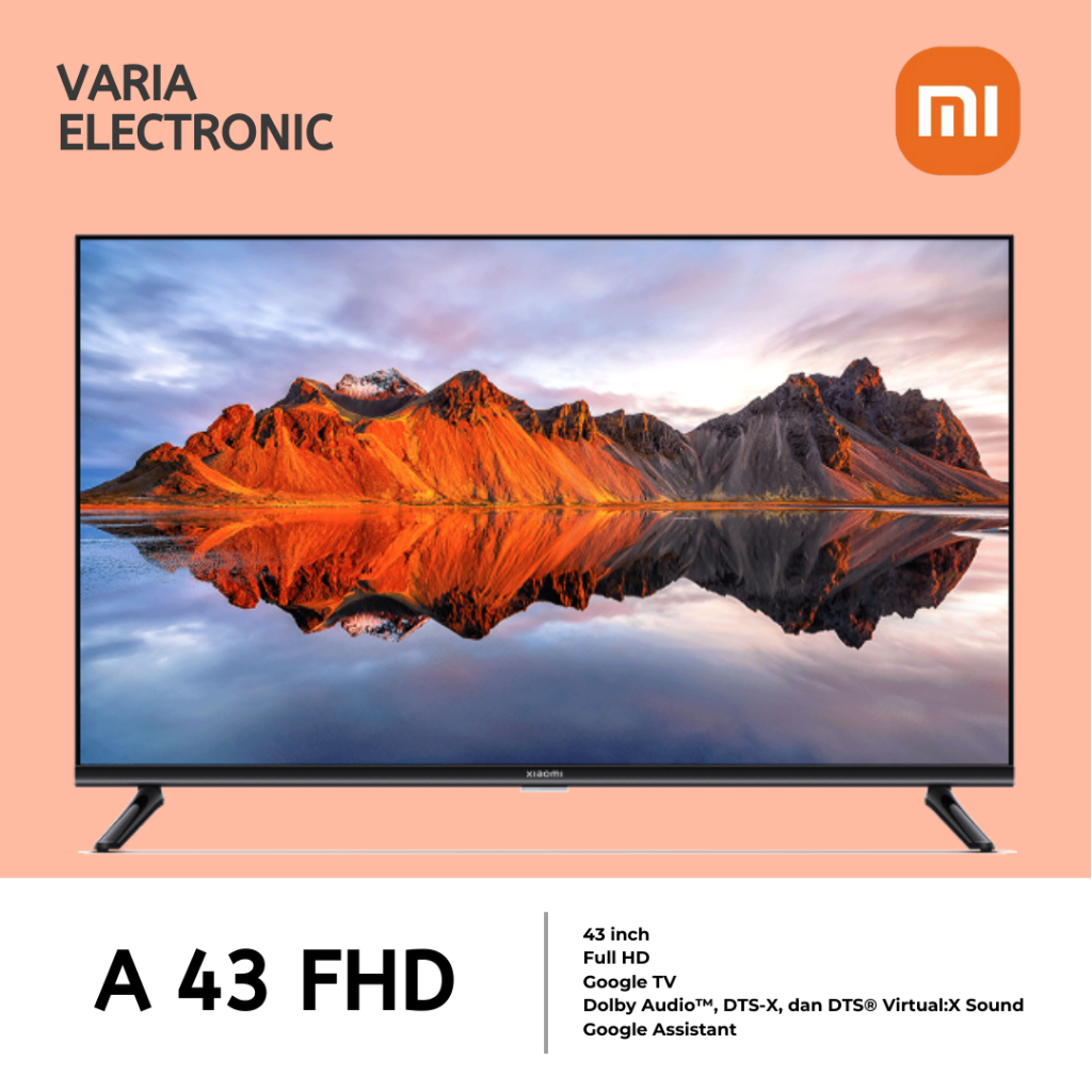 Jual LED TV XIAOMI 43 Inch A 43 FHD Full HD Google TV - Luar Sukabumi + Packing Kayu | Shopee ...