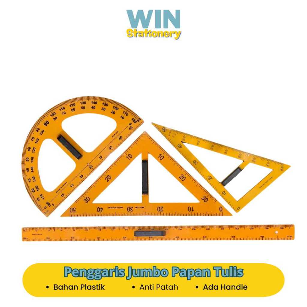 Jual Penggaris Busur Segitiga Jangka Panjang 1 Meter Papan Tulis ...