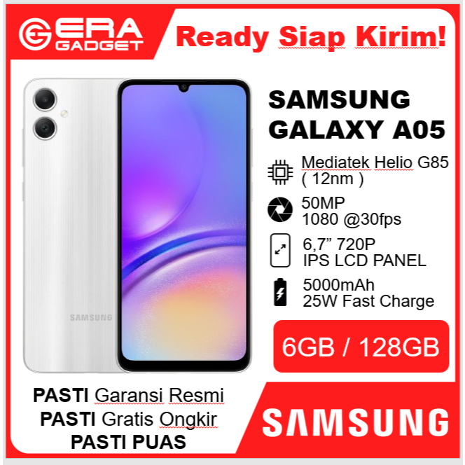 Jual Hp Samsung Galaxy A05 6GB/128GB Garansi Resmi 1 TAHUN | Shopee ...
