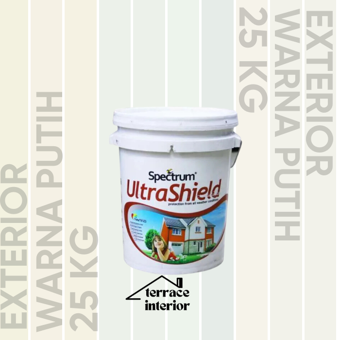 Jual Cat Tembok Spectrum Ultrashield Warna White 25 Kg | Shopee Indonesia