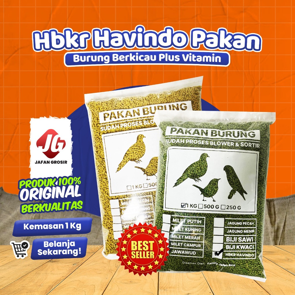 Jual Pakan Burung 1 KG Pakan Burung Jalak Beo Muray kacer kemasan ...