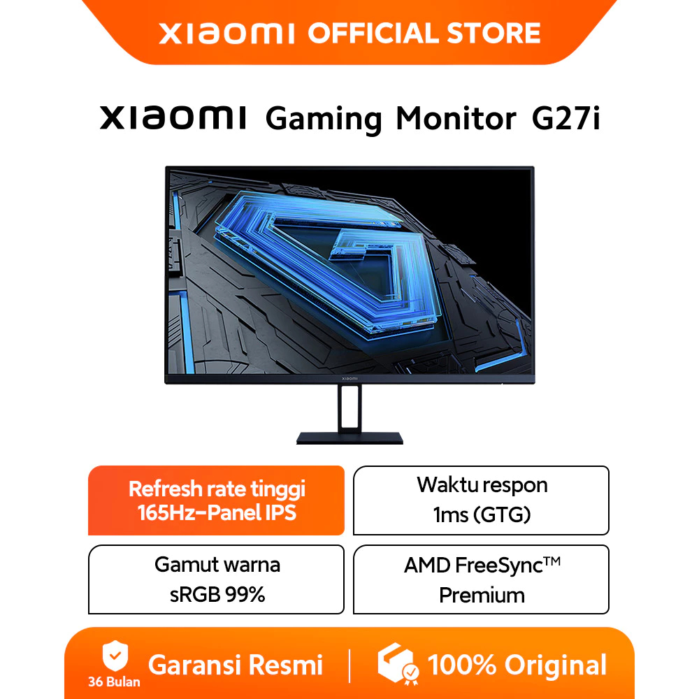 Jual Xiaomi Gaming Monitor G27i | Refresh Rate 165Hz | Panel IPS 165Hz ...