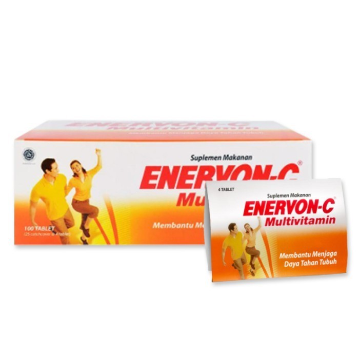 Jual ENERVON-C BOX 100 TABLET - MultiVitamin | Shopee Indonesia