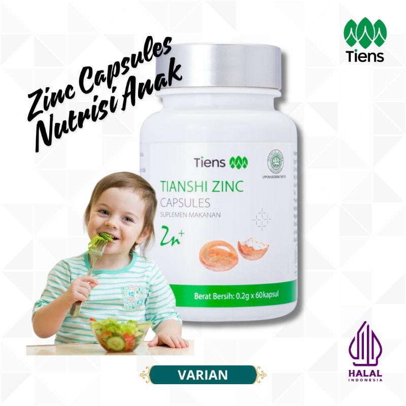 Jual COD/ TIENS ZINC NUTRISI ANAK ORIGINAL ISI 60 KAPSUL / TUMBUH ...