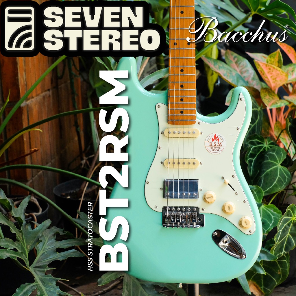 Jual Bacchus BST-2RSM BST2RSM HSS Sea Foam Green Roasted Maple ...