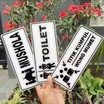 Jual SIGN AKRILIK sign akrilik papan nama papan penanda papan ...