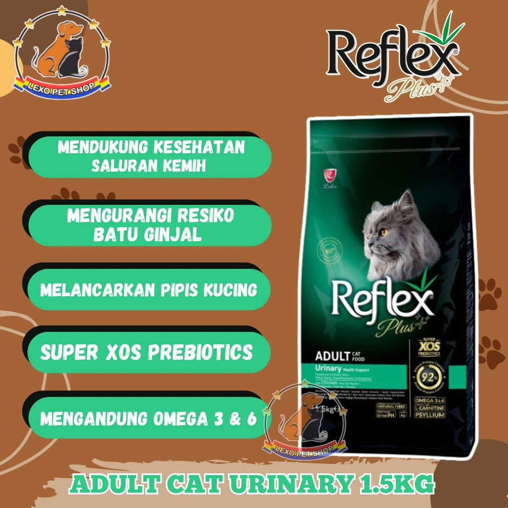 Jual REFLEX PLUS URINARY 1.5KG Royal Cat Food Chicken Makanan Kucing ...