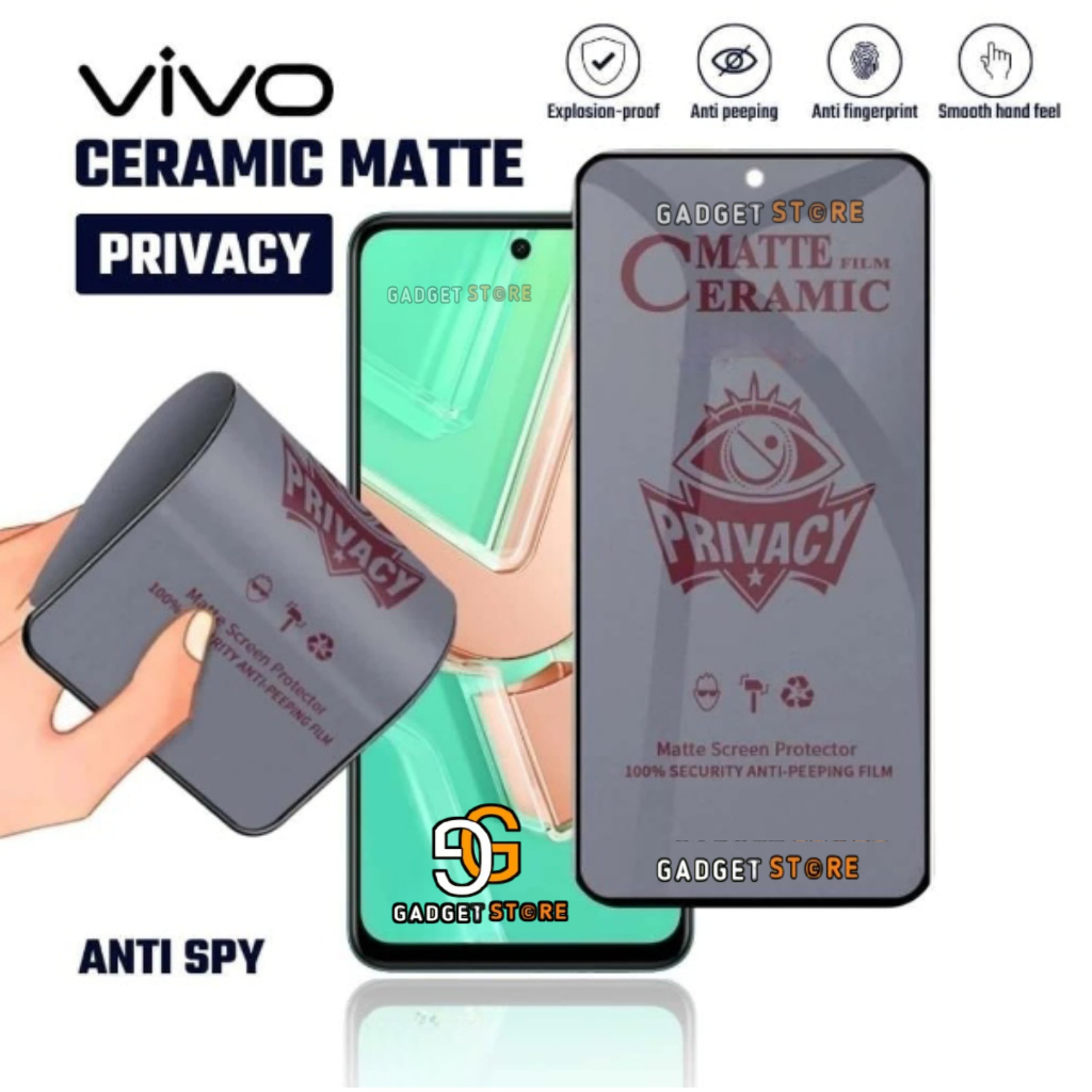 Jual Tempered Glass Ceramic Matte Spy Vivo V7 V7+ V9 V9 Pro V11 V11 pro V15 V15 pro V23 V23 5g ...