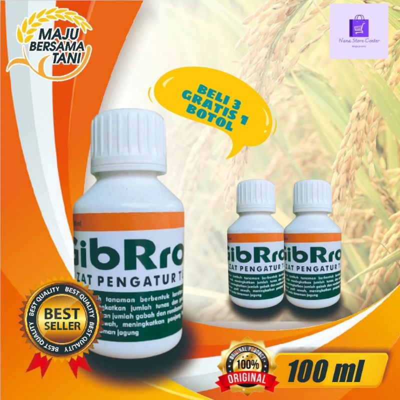 Jual Pupuk ZPT GIBRO 20-SL 100 ML/ Bahan Aktif Asam Gibberellat 20% ...
