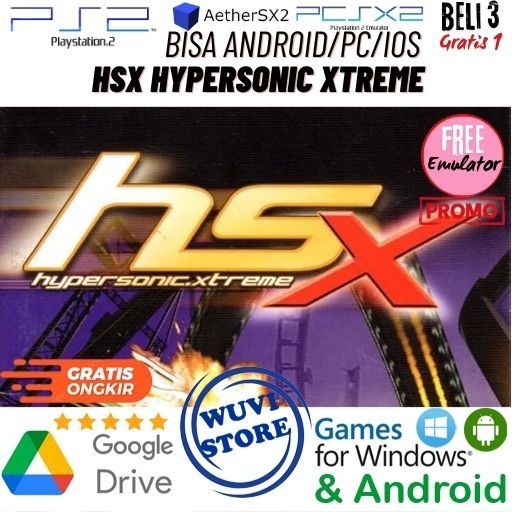 Jual PS 2 HSX Hypersonic Xtreme | Bisa di PC / Android / IOS Plus Emulator | Beli 3 Gratis 1 ...