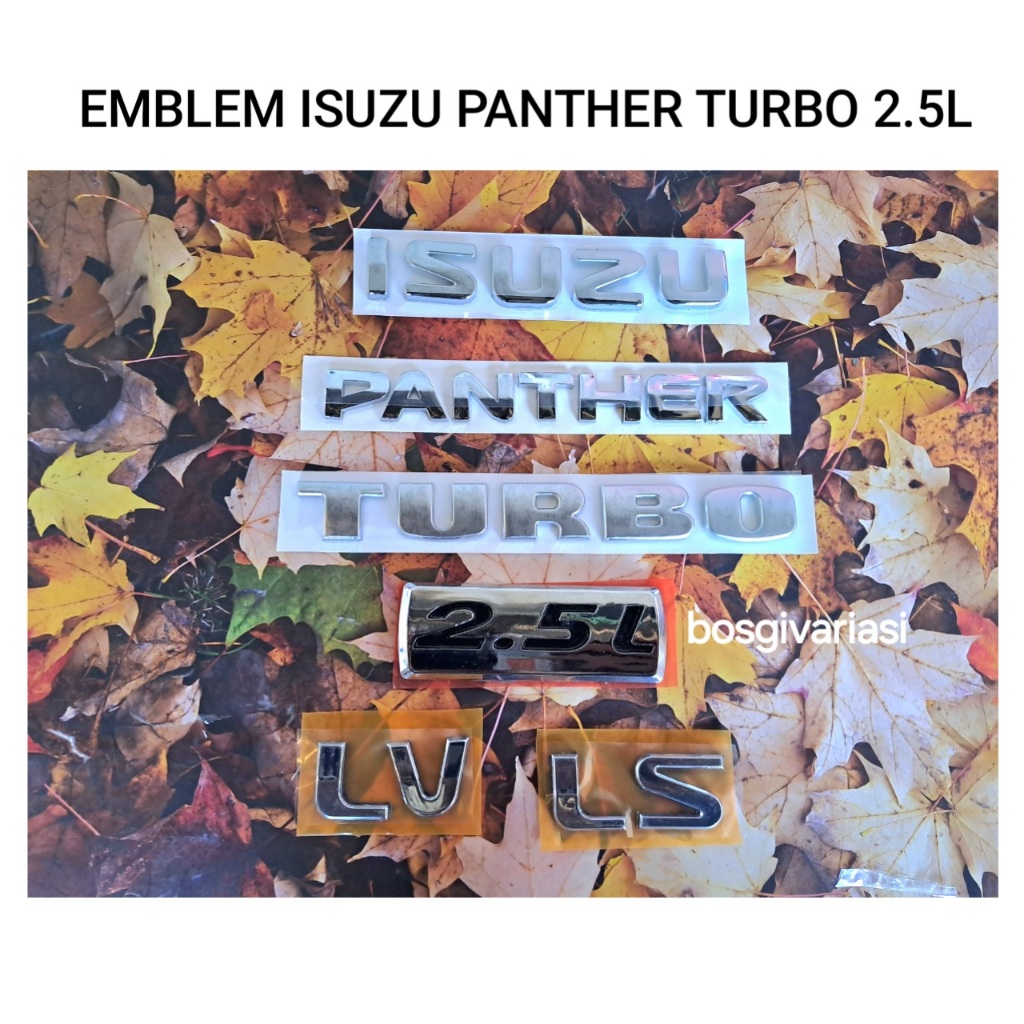 Jual Emblem isuzu panther turbo 2.5L / Emblem panther Turbo 2.5L LV LS ...