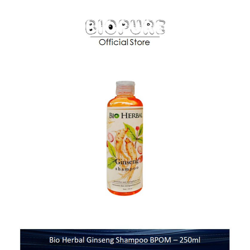 Jual Bio Herbal Shampoo / Bio Herbal Ginseng Shampoo BPOM - 250ml ...