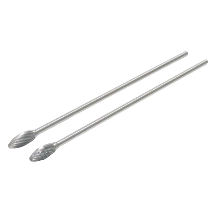 Jual 2PCS Carbide Cuner Rotary File 6×3×100 Single & Doble Flute . Mata ...