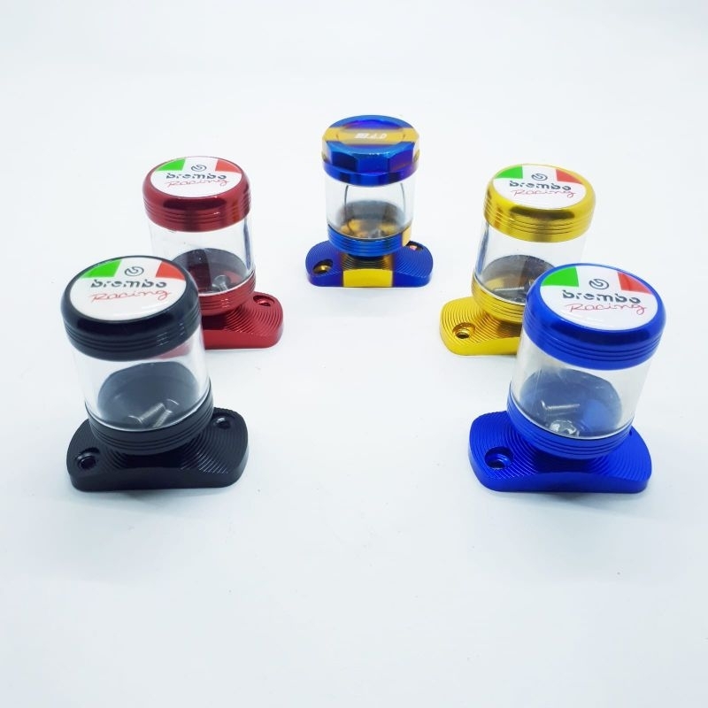 Jual tutup tabung minyak rem/ stempel kaca cnc transparan universal ...