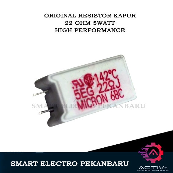 Jual ORIGINAL 5WATT 22 OHM RESISTOR KAPUR TEGAK 22OHM 5 WATT 22R 5W BATU DAYA KERAMIK NOBLE ...