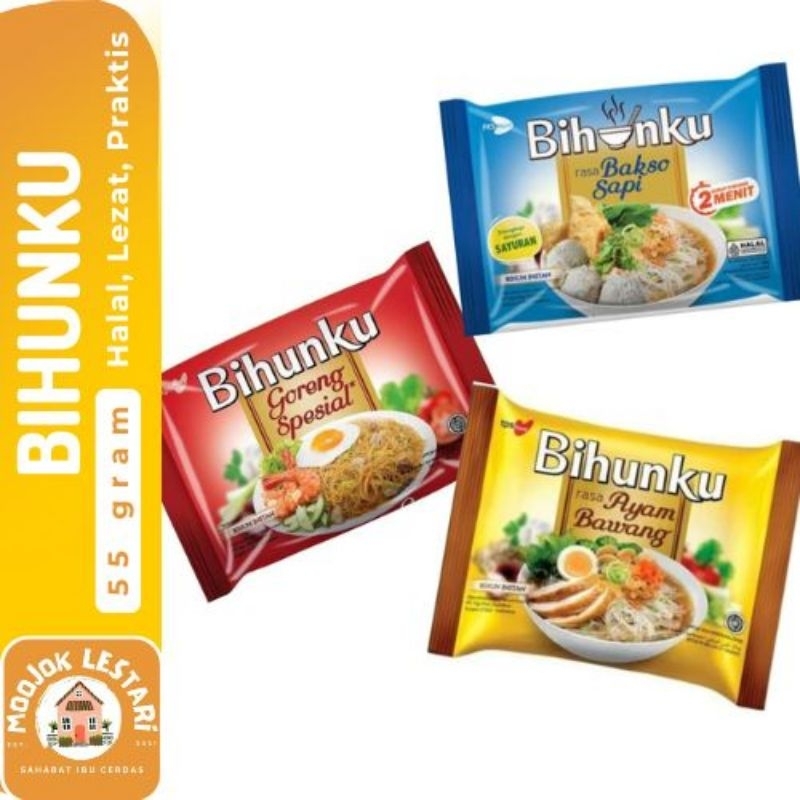 Jual BIHUNKU Mie Bihun Instan 65gr Kuah dan Goreng Spesial Lezat Murah ...