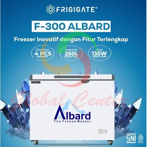 Jual FRIGIGATE Chest Freezer 300 Liter F-300 ALBARD - GARANSI RESMI ...
