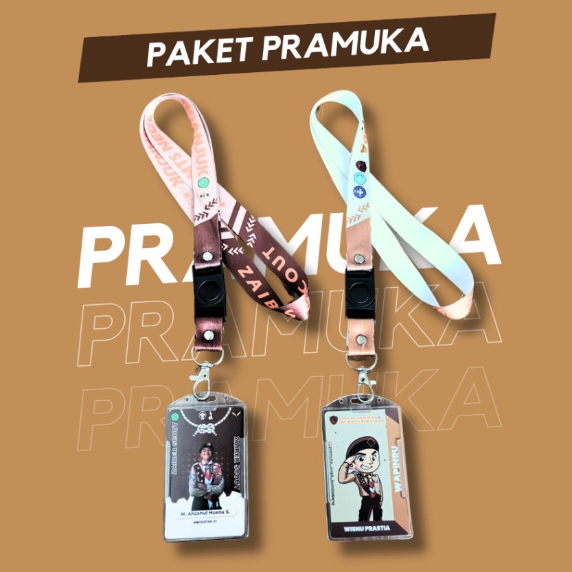 Jual ID CARD LANYARD SPECIAL PRAMUKA PROMO BUNDLING | Shopee Indonesia