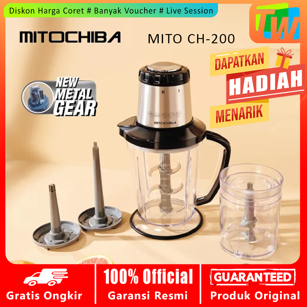 Jual CHOPPER FOOD MITO MITOCHIBA CH 200 CH200 BLENDER DAGING BUMBU BUAH ...