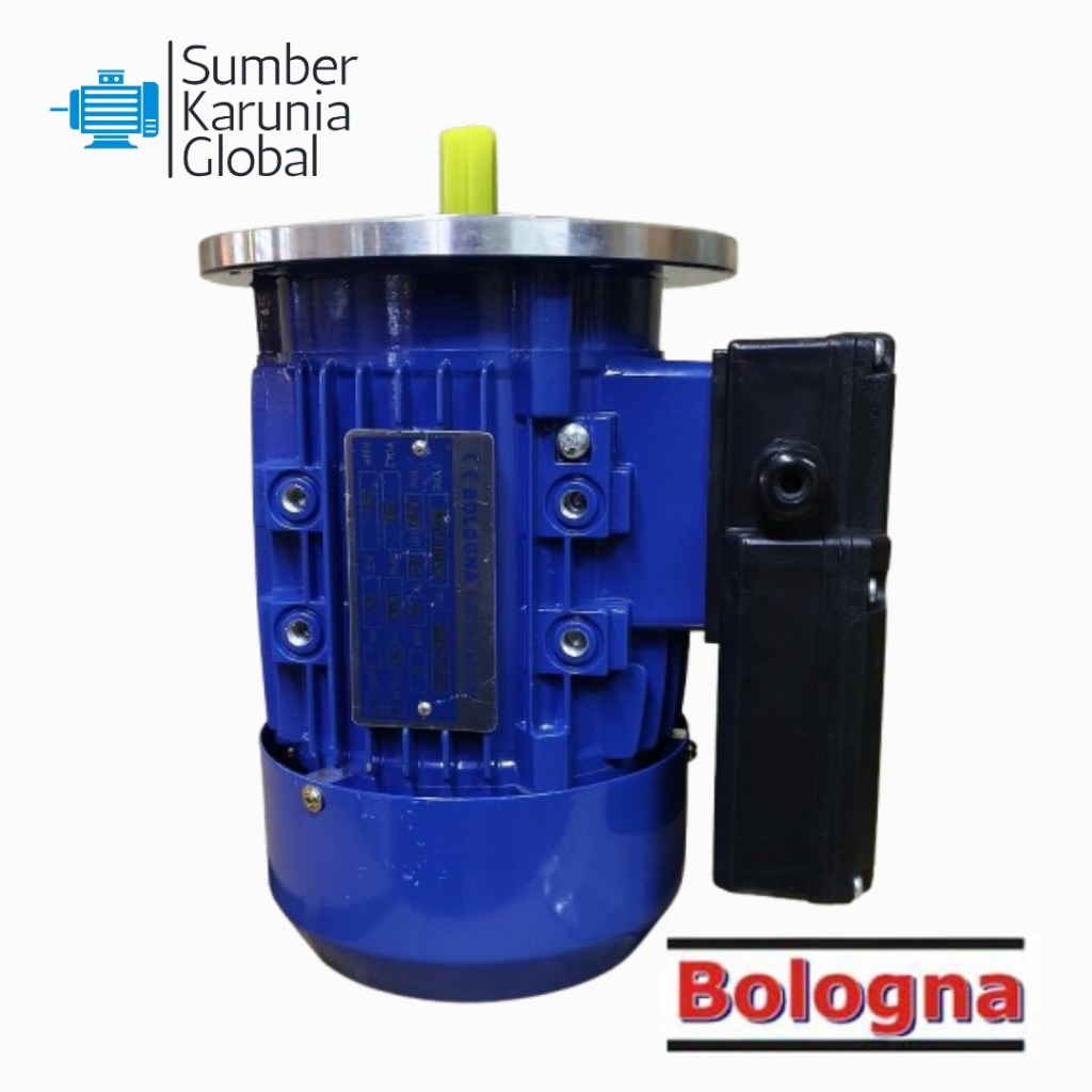 Jual Elektro Motor 1 HP 4P 1 phase Electro Motor|Dynamo|Dinamo Bologna 1400 RPM Flange Mounted ...