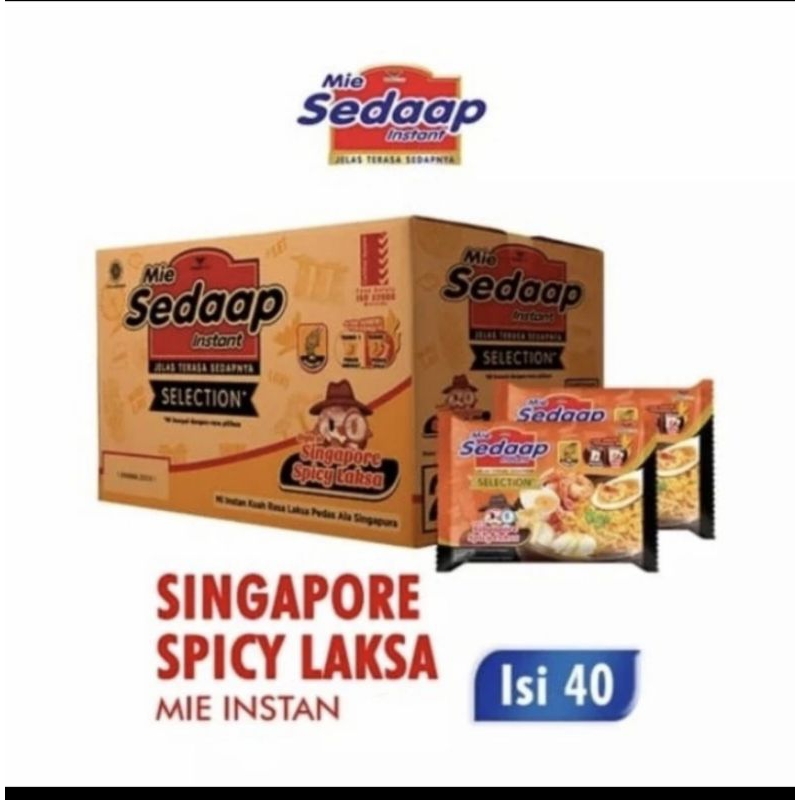 Jual mie sedaap selection spicy laksa isi 40 pcs | Shopee Indonesia