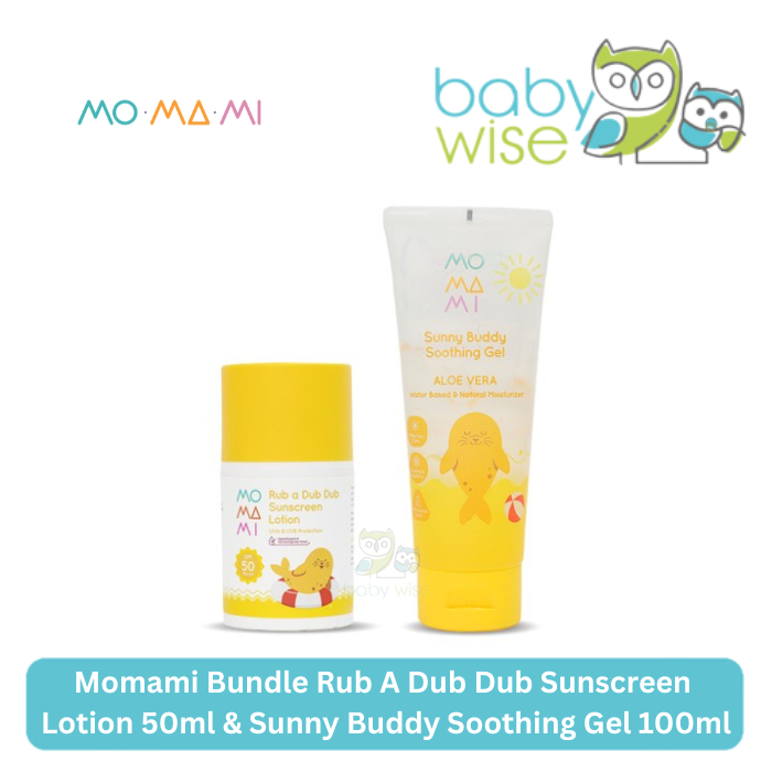Jual Momami Bundle Rub A Dub Dub Sunscreen Lotion 50ml & Sunny Buddy ...