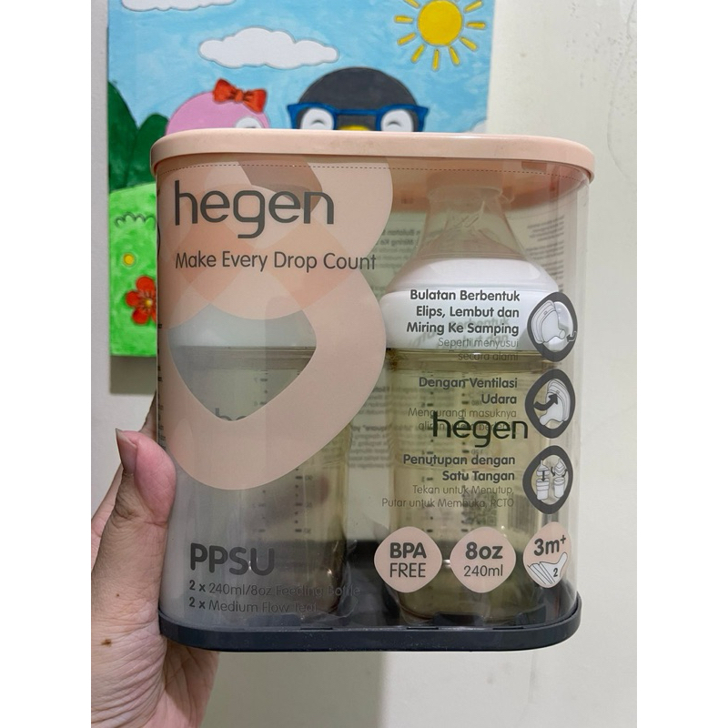 Jual Hegen PCTO Feeding Bottle PPSU 240ml/8oz 2-Pack | Shopee Indonesia