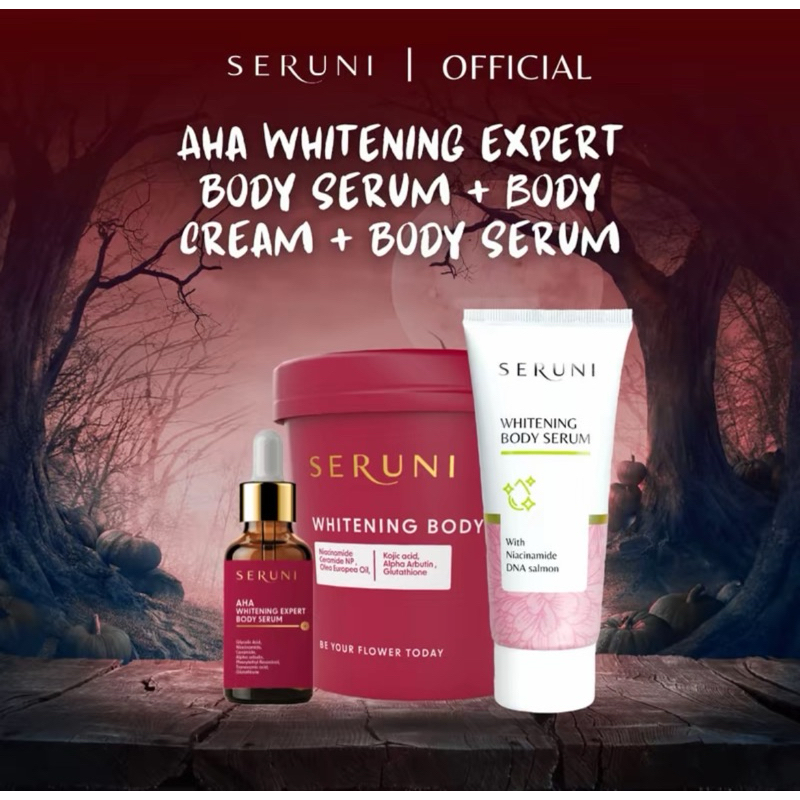 Jual 3 PcsBody Care SERUNI ( body serum + Bidy cream + AHA Whitening ...