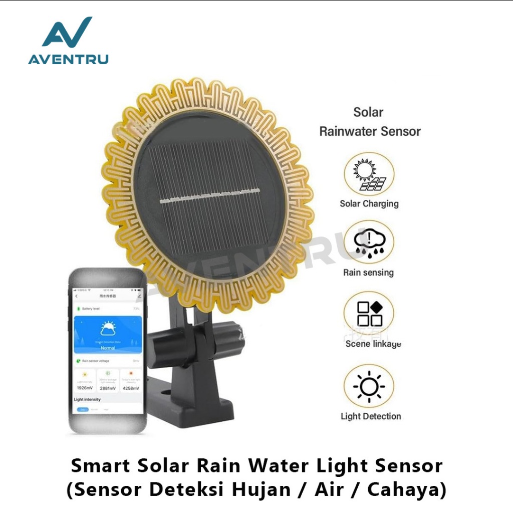 Jual Smart Solar Rain Light Sensor Deteksi Air Hujan Cahaya Matahari ...