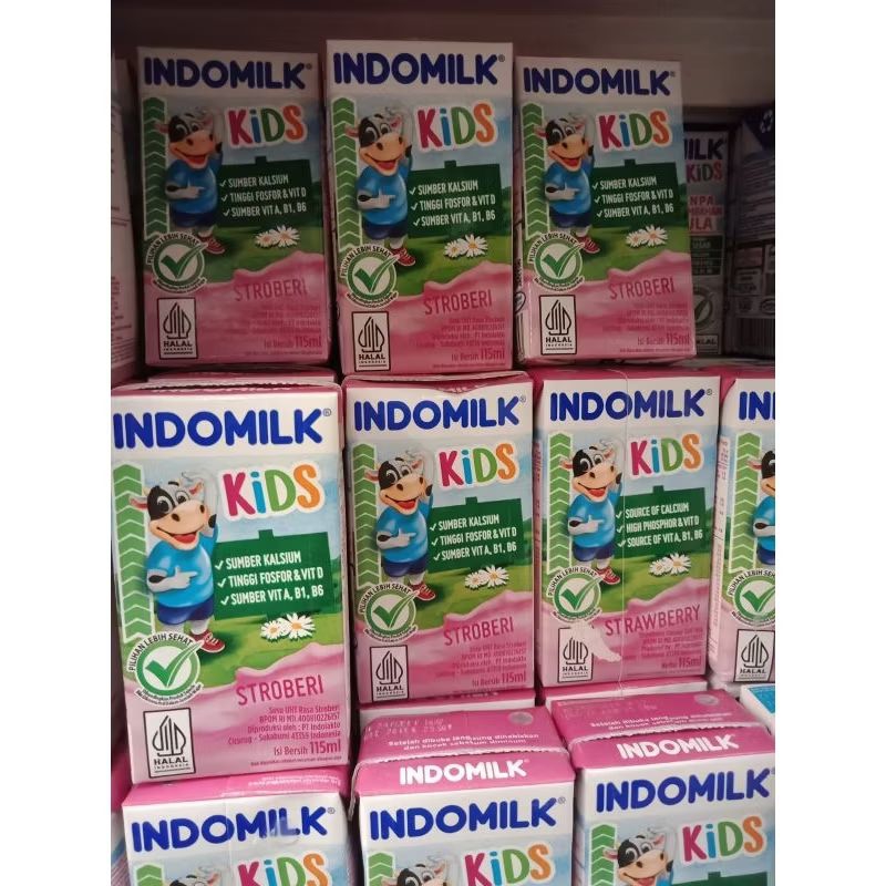 Jual INDOMILK KIDS COKLAT FULL CREAM SUSU UHT KIDS 115 ML - 4 PCS VARIANT RASA | Shopee Indonesia