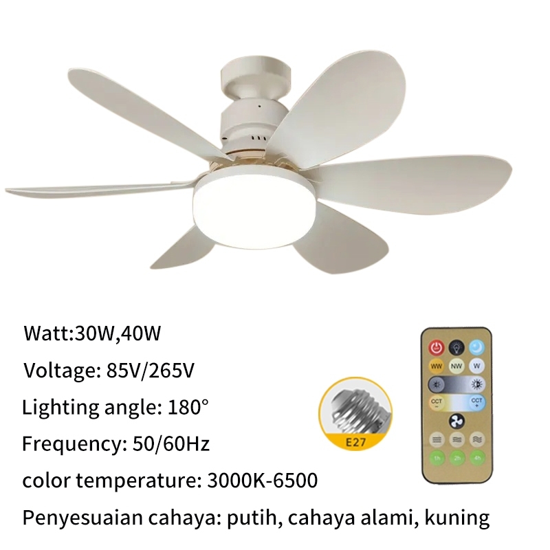 Jual Lampu kipas Angin gantung 2in1 Plafon Lampu langit-langit multifungsi E27 fan lampu tidur ...
