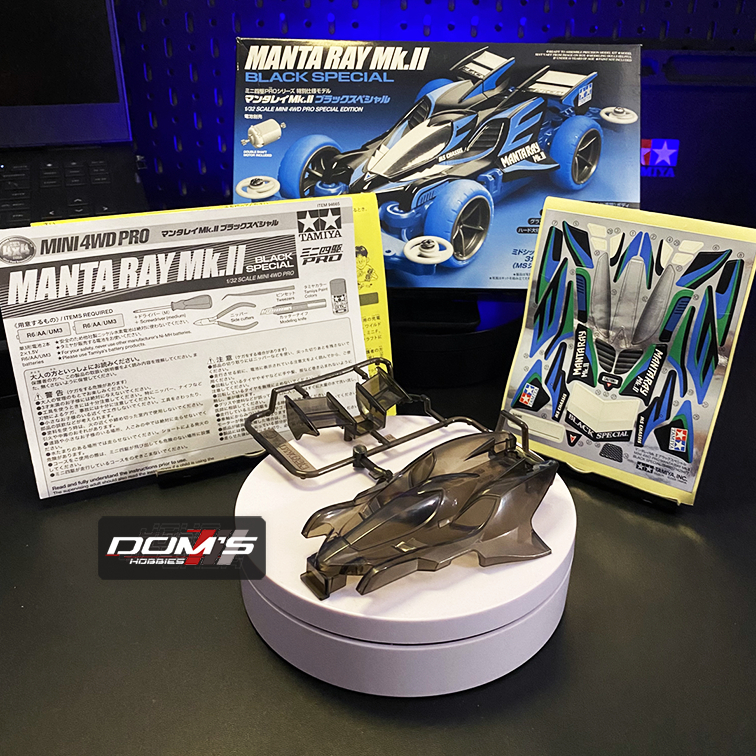 Jual Body Tamiya 95466 MANTA RAY Mk II BLACK SPECIAL - Manual Book, Box ...