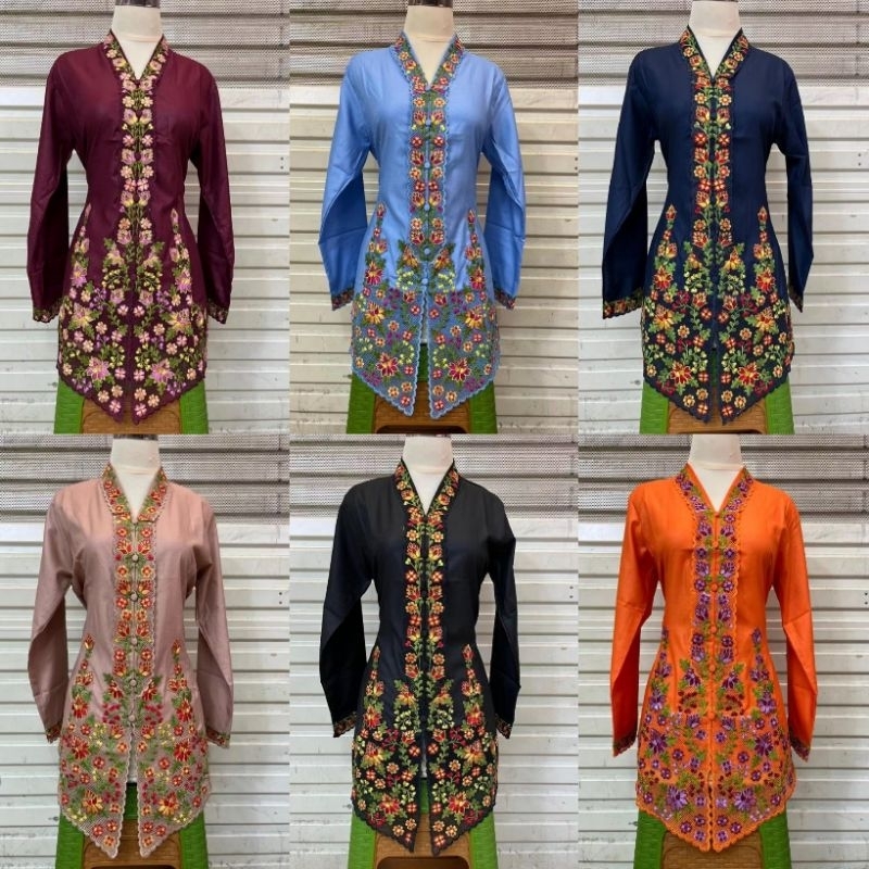 Jual Kebaya encim moderen// kebaya encim dewasa lengan panjang ...