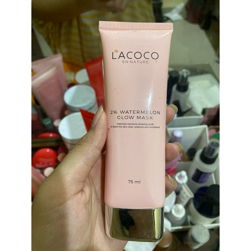 Jual preloved lacoco watermelon glow mask | Shopee Indonesia