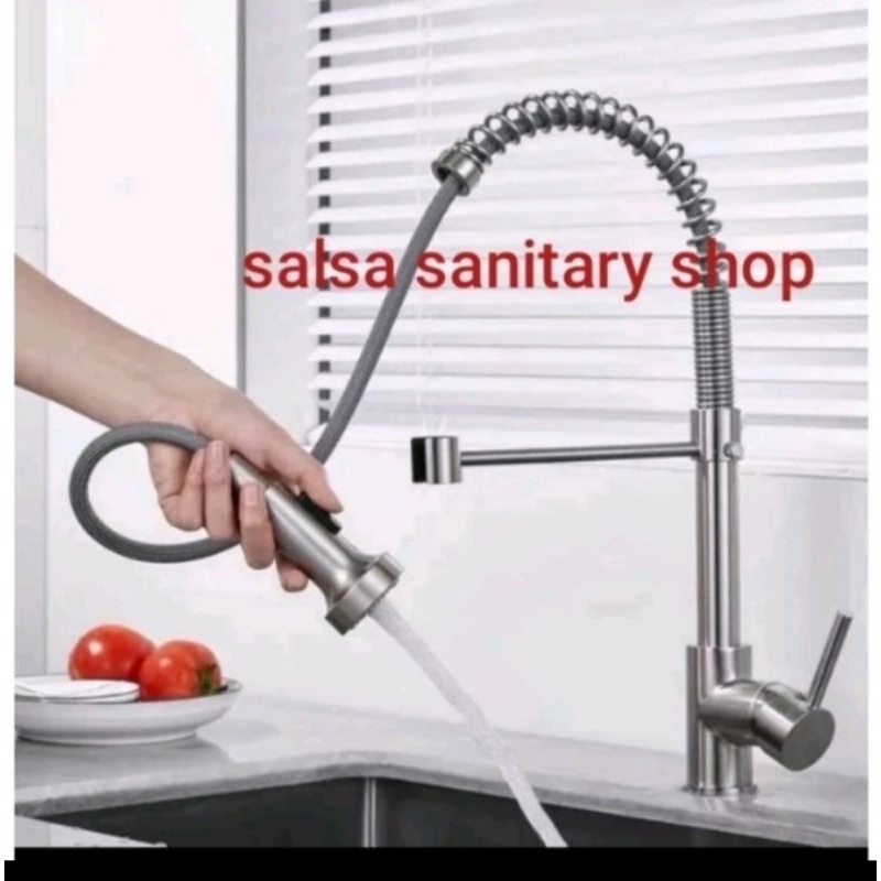 Jual promo Keran tarik stainless tarik 304/Keran pantry stainless tarik ...