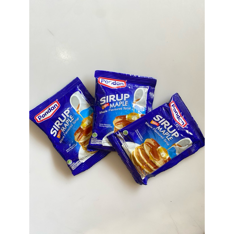 Jual Pondan Sirup Maple Topping Kue/Pancake Syrup Sachet | Shopee Indonesia