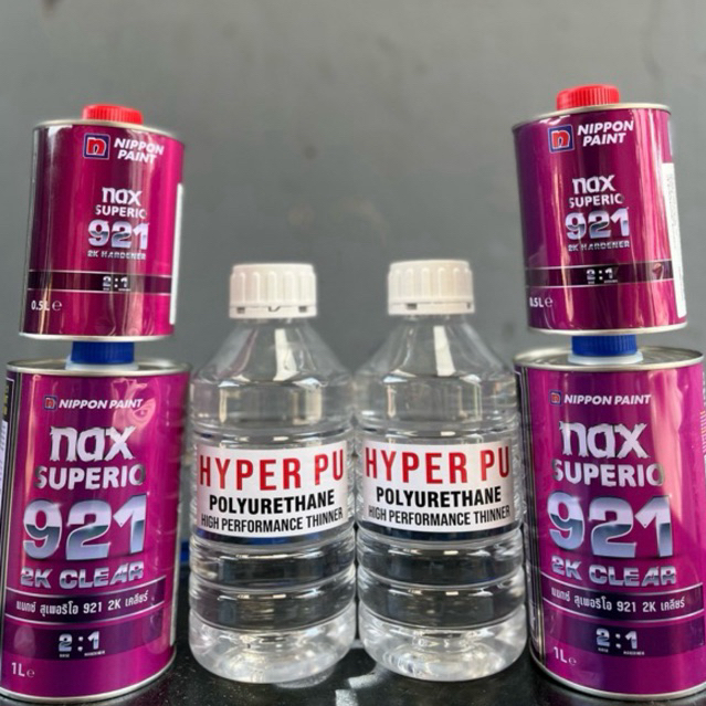 Jual 1L THINNER HYPER PU & 1,5L NAX SUPERIO 921 2K CLEAR | Shopee Indonesia