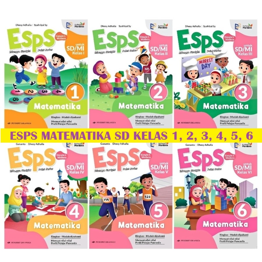 Jual ESPS Matematika SD/MI Kelas 1, 2, 3, 4, 5 & 6 - Kurikulum Merdeka | Shopee Indonesia