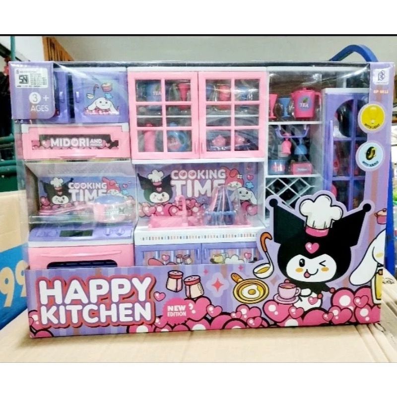 Jual Mainan Happy Kitchen Set Anak Dapur Lemari Oven / Lemari Kulkas ...