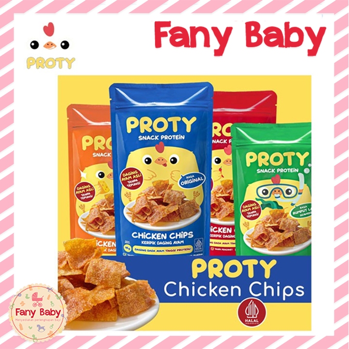 Jual PROTY SNACK PROTEIN CHICKEN CHIPS 18GR | Shopee Indonesia