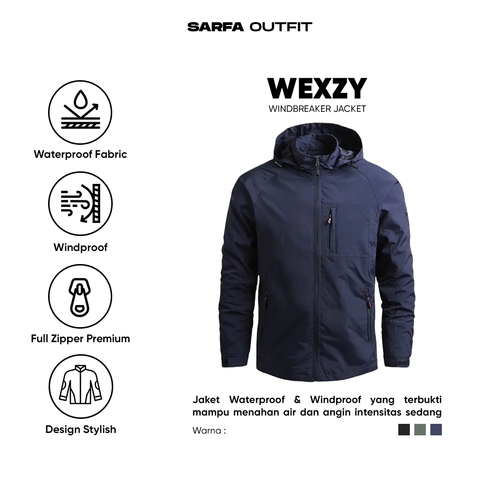 Jual Jacket Windbreaker Anti Angin Jaket Outdoor Hiking Adventure ...