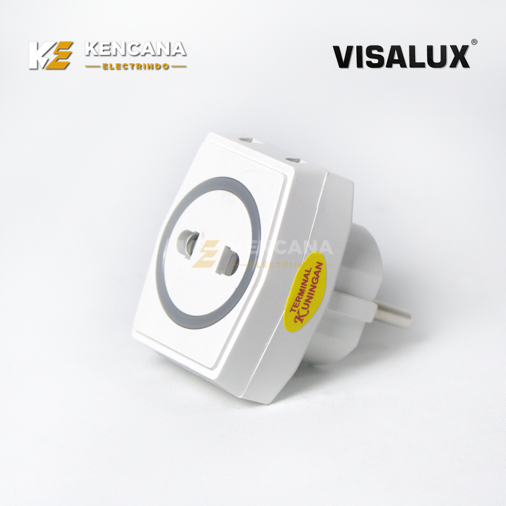 Jual T Multi Visalux | Colokan Cabang 3 Terminal Kuningan SNI | Shopee ...