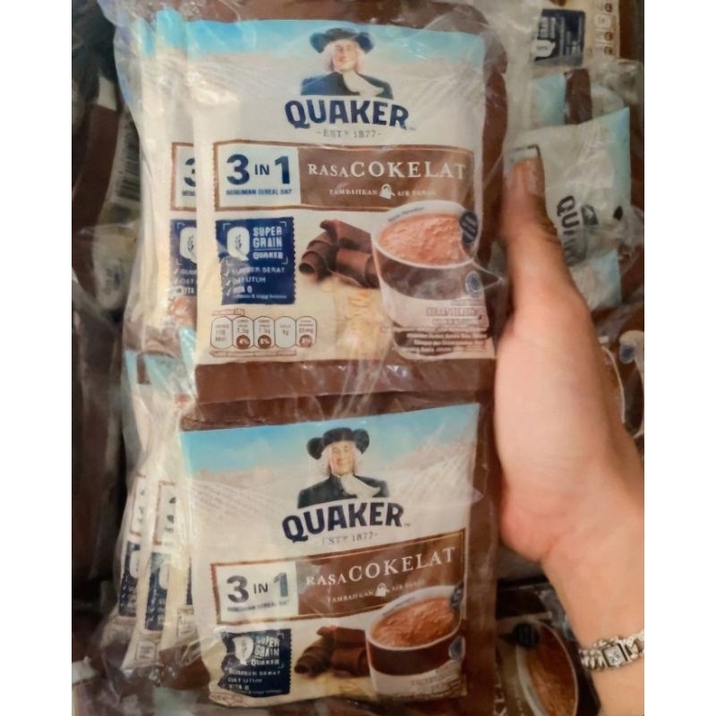 Jual Quaker Out 3in1 Rasa Coklat Minuman Sereal Oat 10pcs | Shopee ...