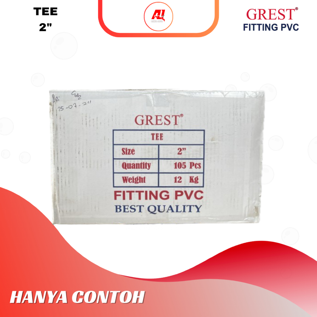 Jual Tee Merk Grest Size 2" Perdus | ISI 105 PCS | Fitting | Sambungan ...