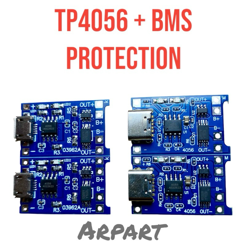 Jual modul charger tp4056 + bms protection | Shopee Indonesia