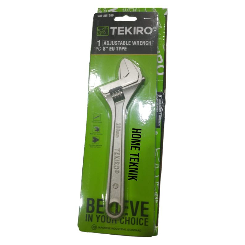 Jual Tekiro Kunci Inggris 8 Inch / Adjustable Wrench 8 Incih | Shopee ...